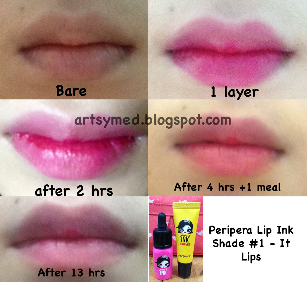 Artsy Med: Peripera Lip Ink Tint - First Impression Review