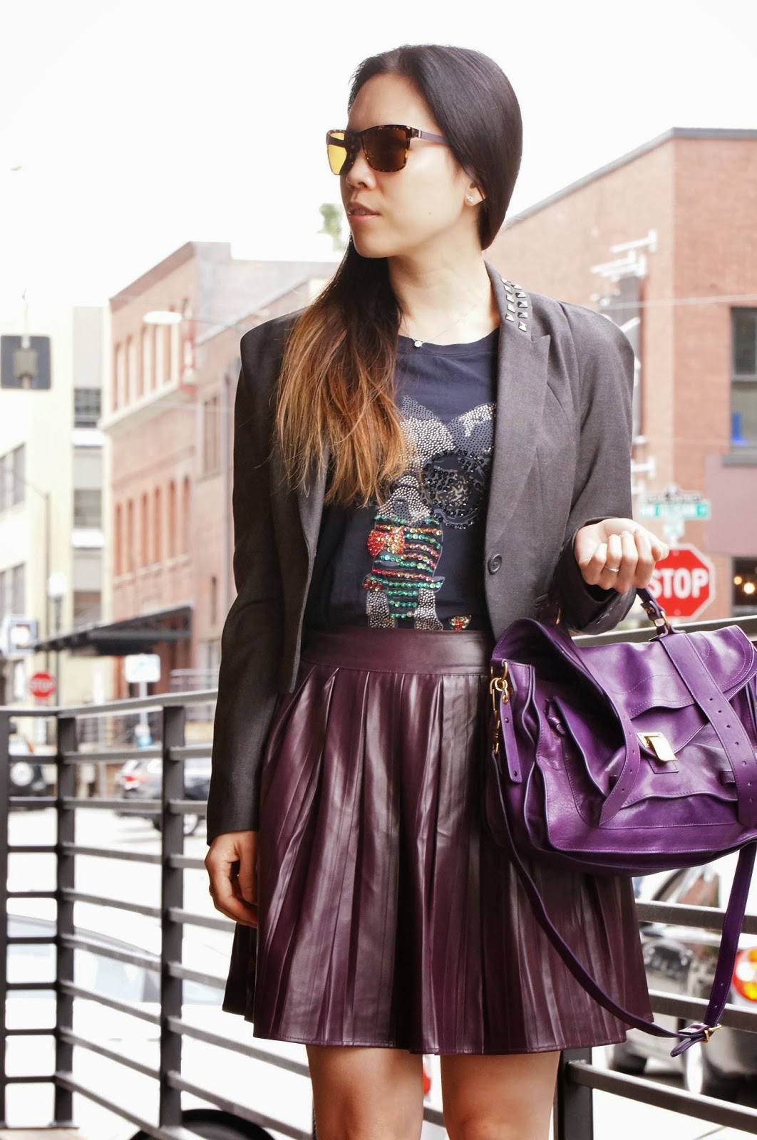 Kiwi Fashion Blog: Pleated leather trend