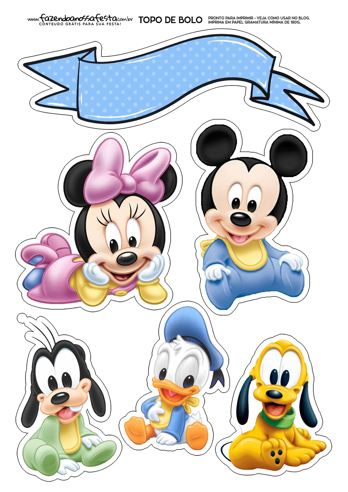 Bebés Disney: Toppers para Tartas, Tortas, Pasteles, Bizcochos o Cakes ...