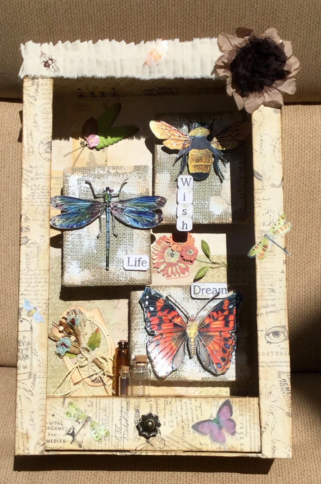 Gold Rush Gal Crafts: Nature Shadow Box - Part 3 - Completed