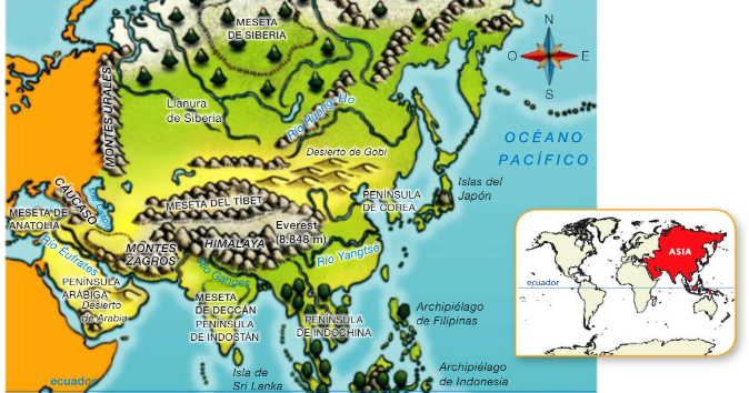 Sociales 3º - Colegio Andrés Segovia: TEMA 2: ASIA