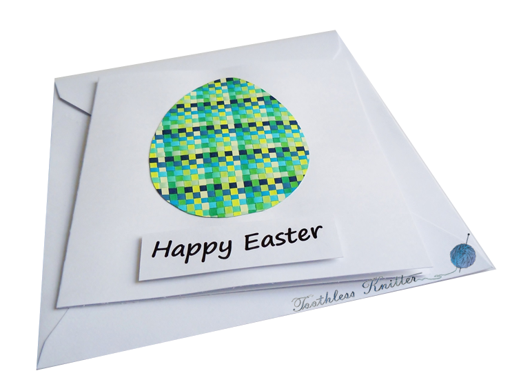 Toothless Knitter: Easter Egg Card Toothless Knitter: Easter Egg Card