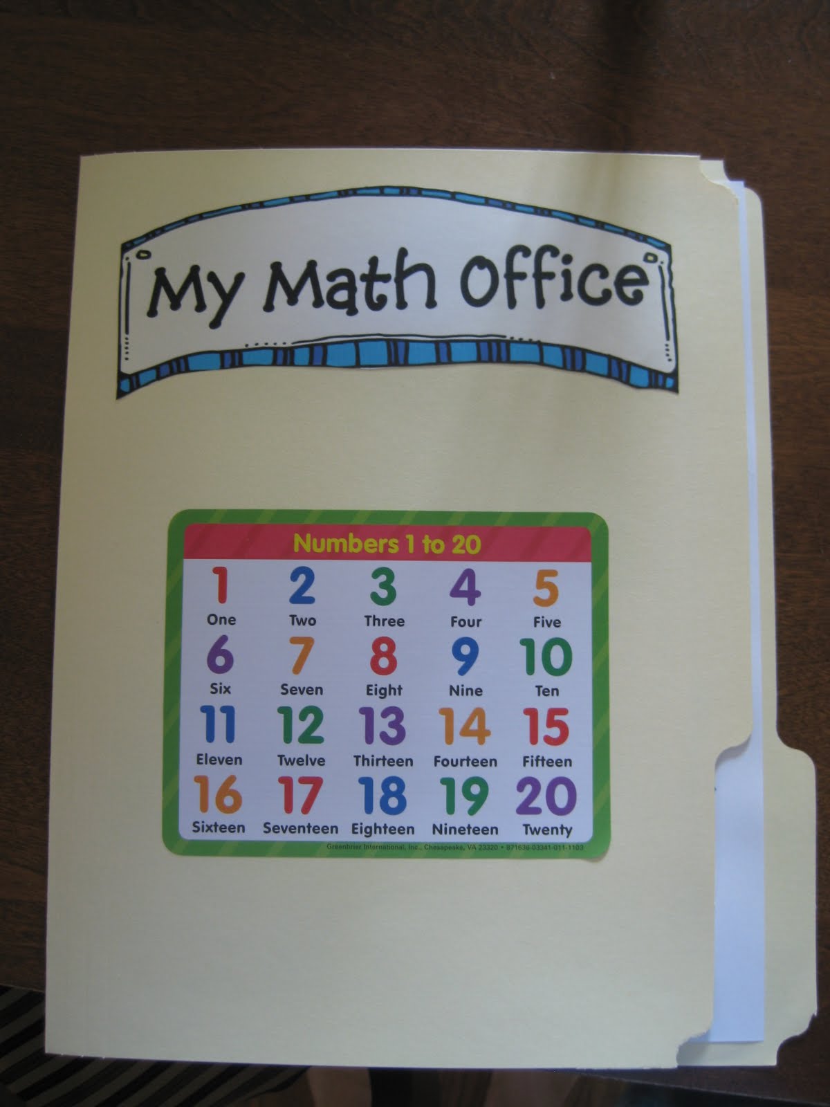 The Alphabet Garden: Math Offices