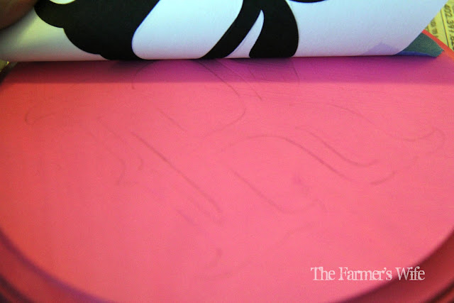 The Farmer's Wife: How to "Paint" Fancy Letters On Wood