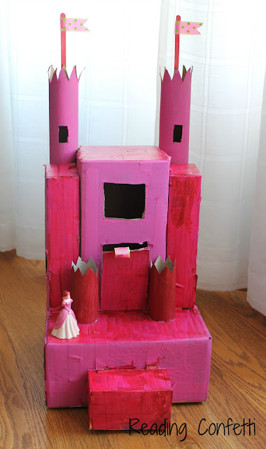 Make Your Own Cardboard Castle {Recycling} ~ Reading Confetti