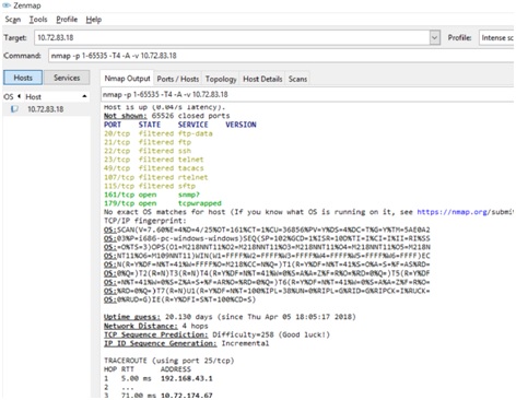 NMAP PORT SCAN, OS DETECTION , SOFTWARE DETECTION AND HOST ACTIVE - Cyber security & Technology