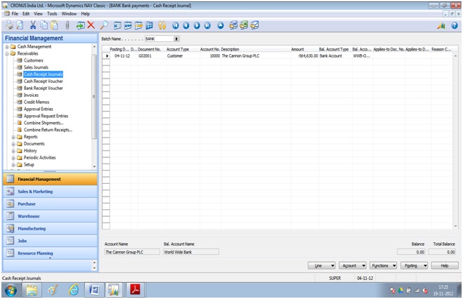 NAVERP: Financial Management under Navision-2009 R2