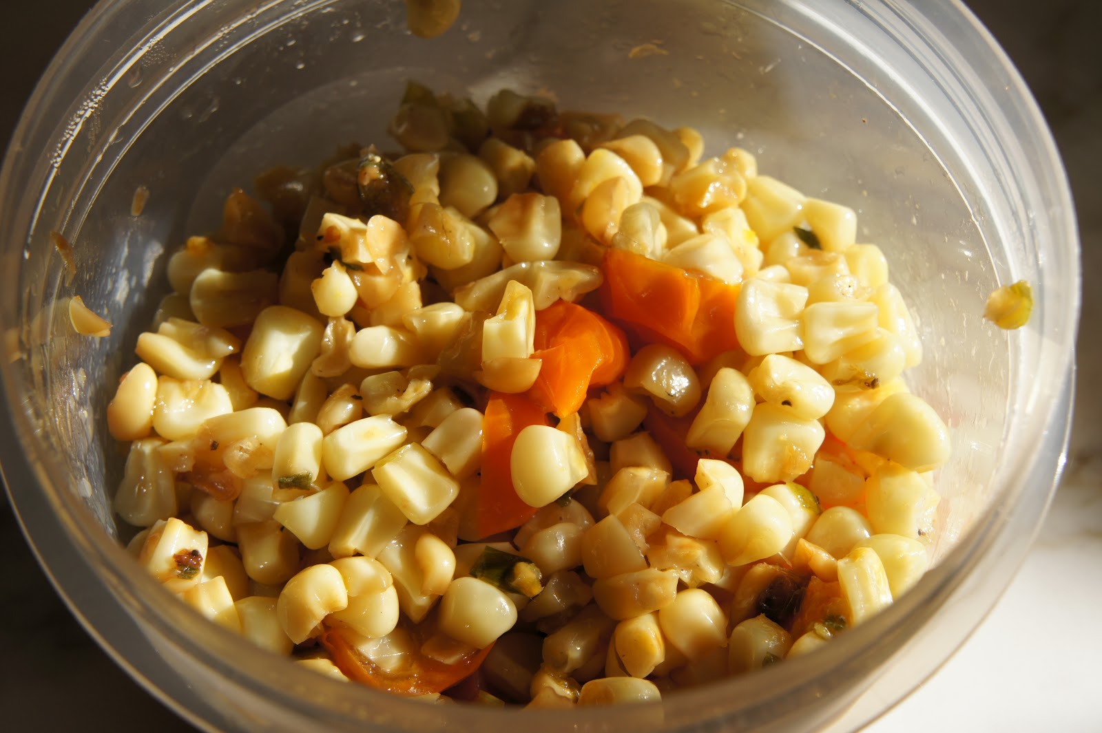 Grilled Hamachi Collar and Corn Fritters
