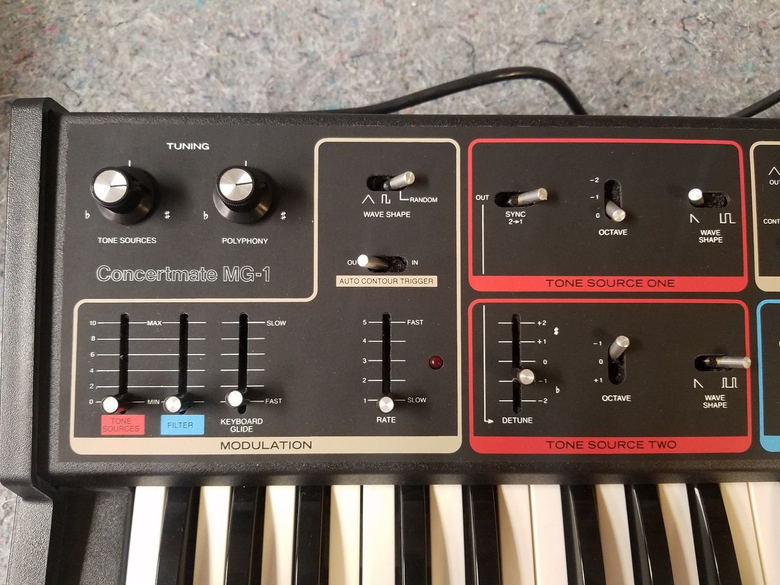 MATRIXSYNTH: MOOG Music Realistic Concertmate MG-1 SN 15 242 w ...