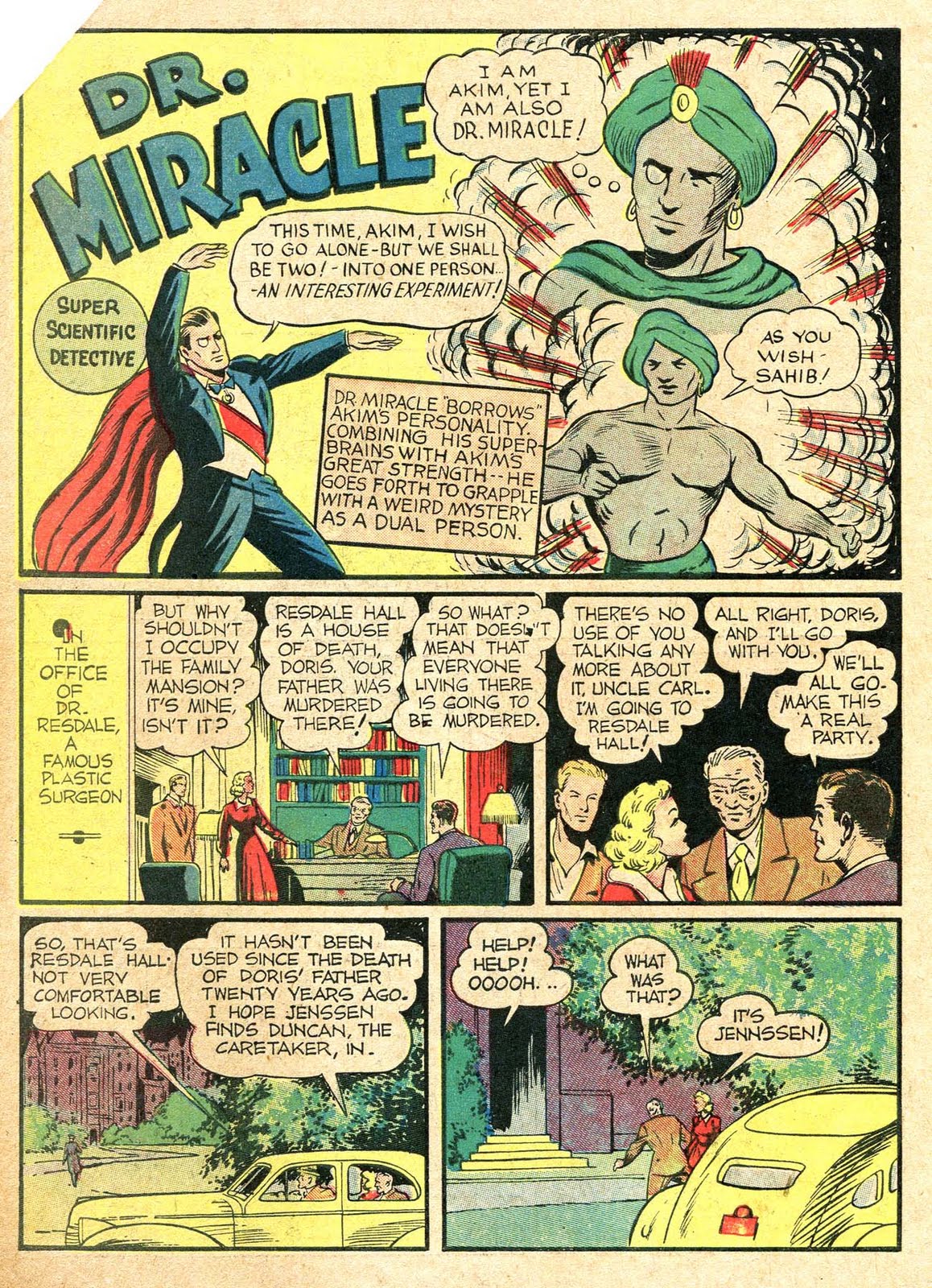 Four-Color Shadows: Dr Miracle-Champ Comics-1941