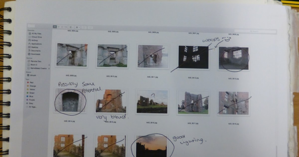 GCSE Graphics Unit-1: Photo Contact Sheet