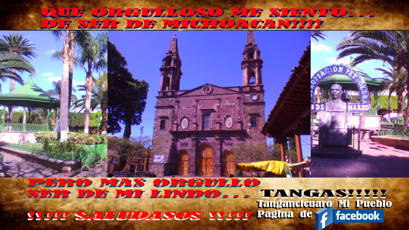 EL TEMPLO Y SU BONITA PLAZA... ~ TANGANCICUARO MI PUEBLO