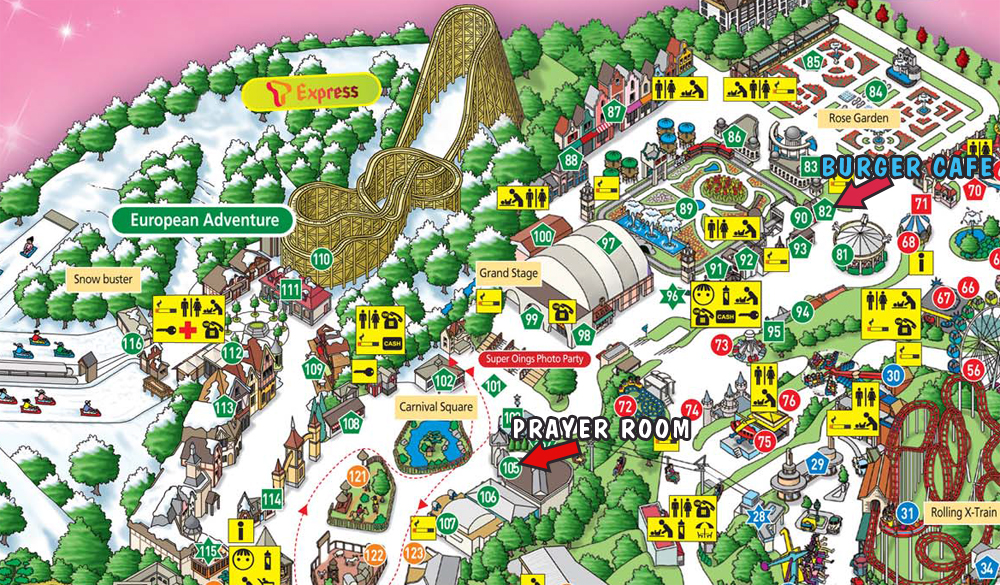 Everland South Korea Map