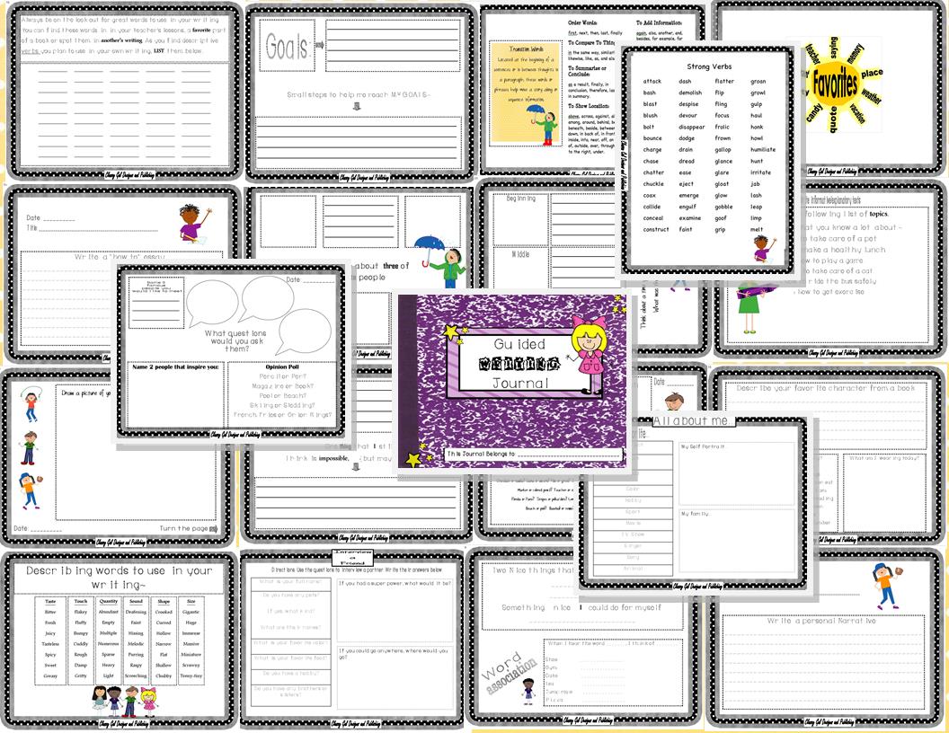 Classy Gal Designs and Publishing: Guided Writing Journal