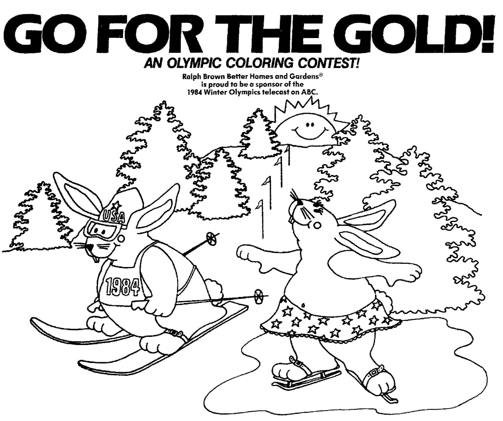 2014 Winter Olympic Coloring Pages