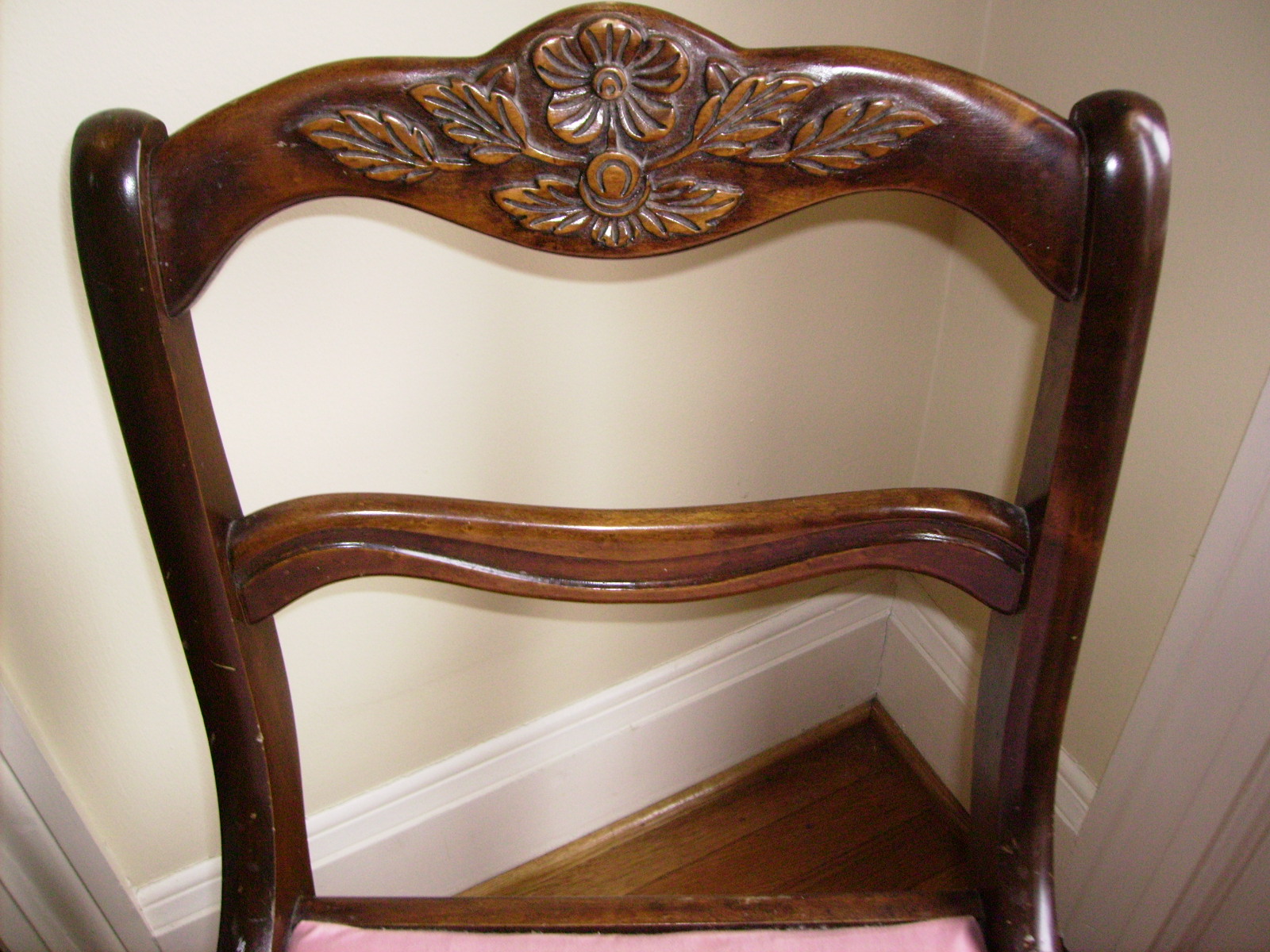 RPK Interiors: Mahogany Rose Back Chairs turned Shabby Chic