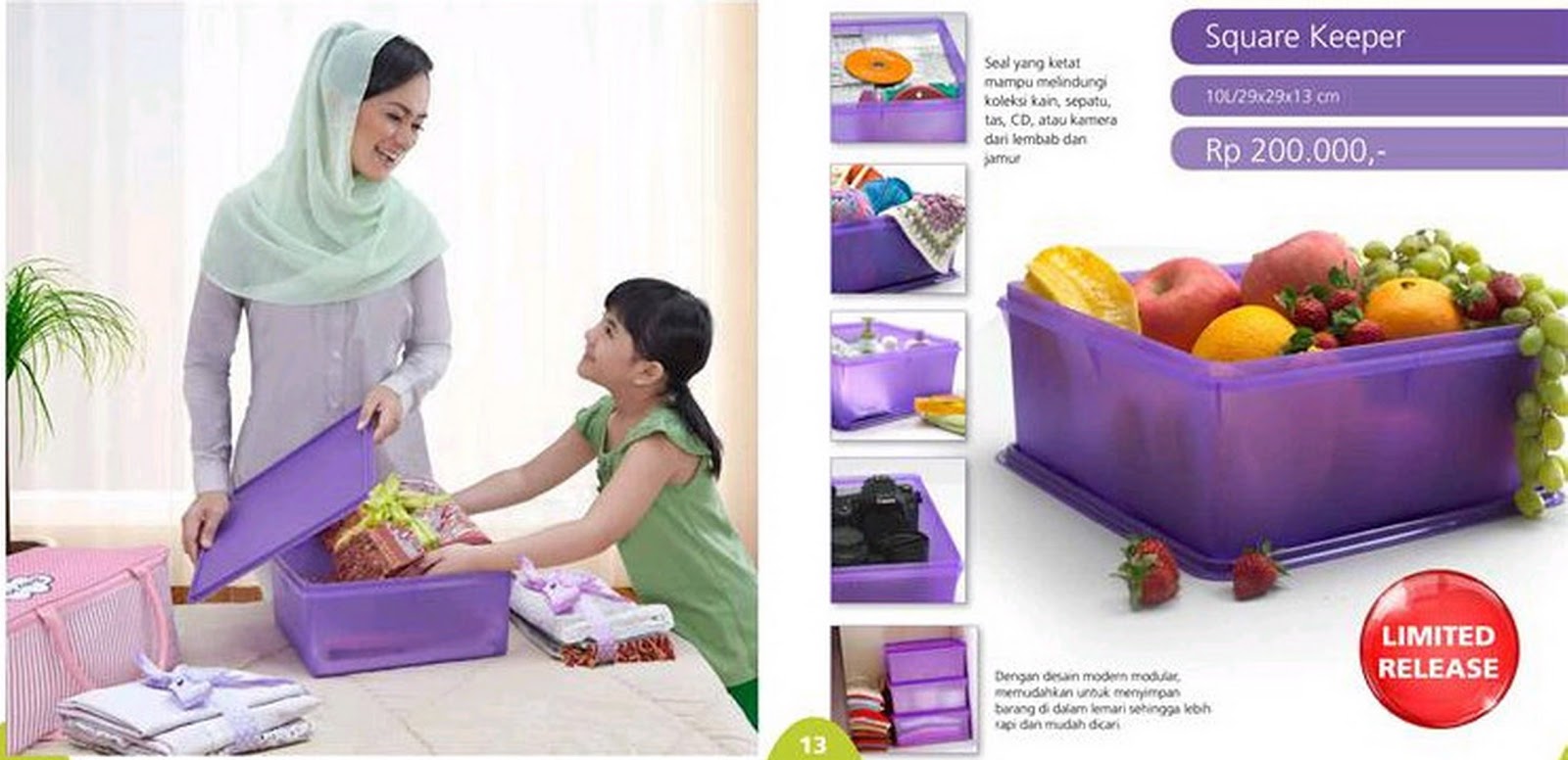 Tupperware Promo Square Keeper - TUPPERWARE INDONESIA