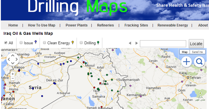 Iraq Oil & Gas Fields Map