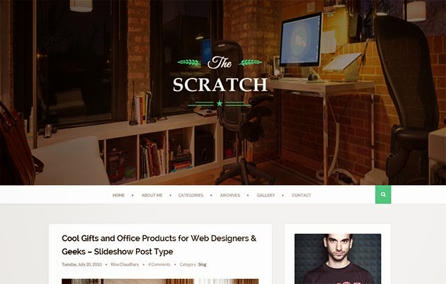 Scratch Clean and Responsive Kişisel Blogger Teması - Blooglem 2021