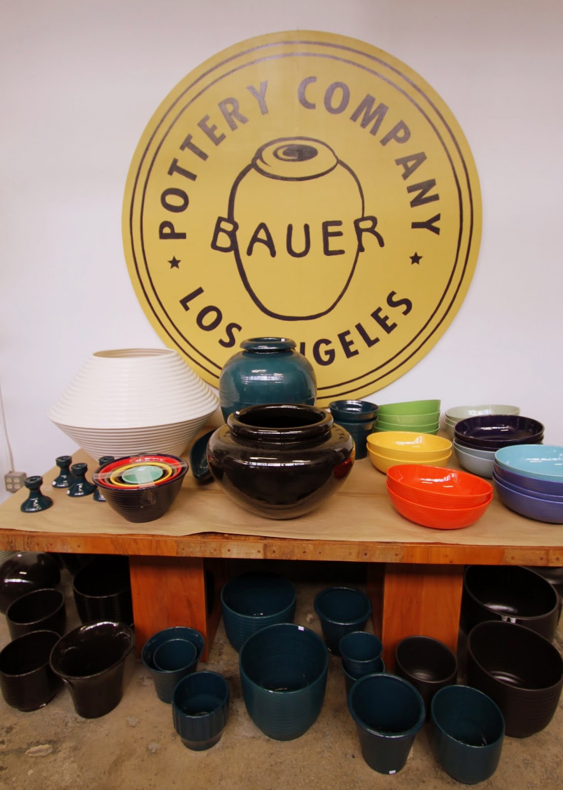 bauer pottery showroom in los angeles, california - a retro review ...