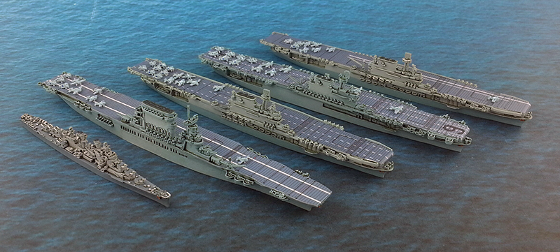 World War II Central: USN Carriers in 1/2400 - Lex, Yorktown, Big E ...