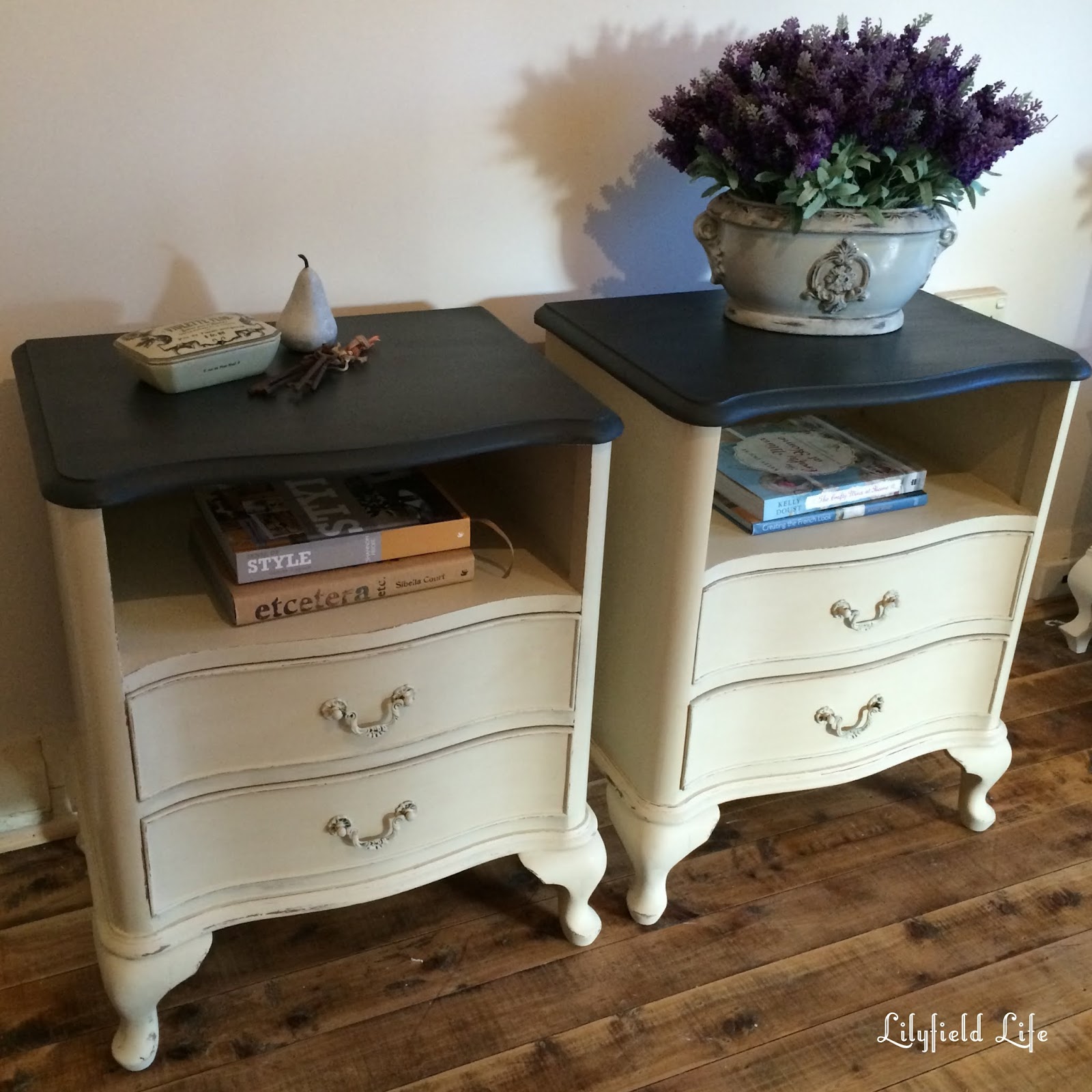 Lilyfield Life: French Style Bedsides in Ochre and Graphite