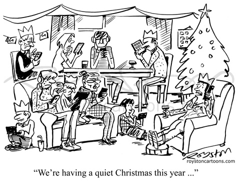 Royston Cartoons: Cartoon advent calendar:Day 21. Silent night