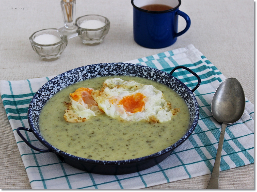 Gizi-receptjei: Citromos patiszon (csillagtök) főzelék tükörtojással.