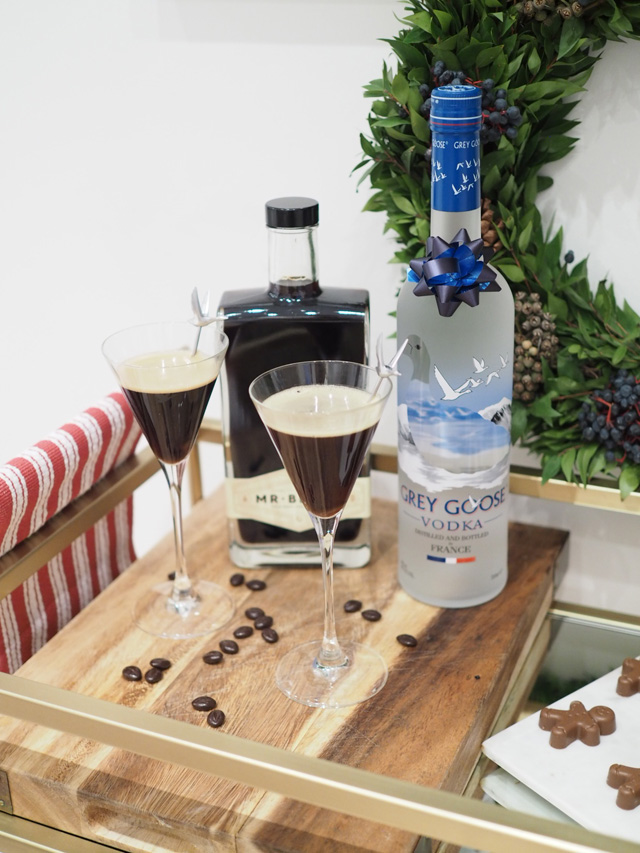 The Ultimate Holiday Bar Cart featuring The Grey Goose L’Espresso ...