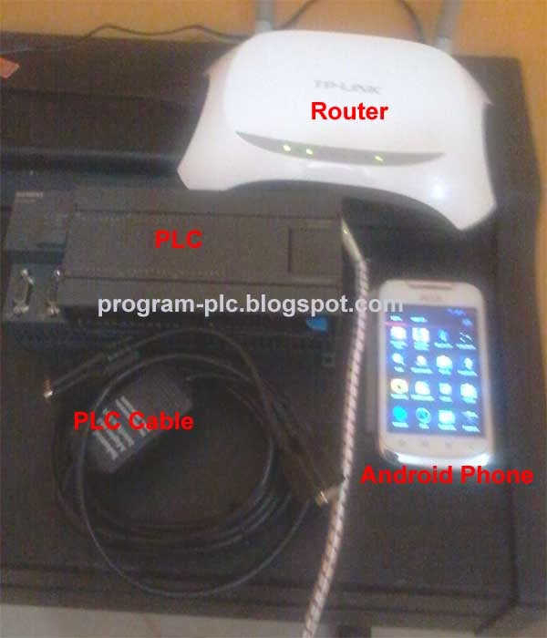 Communication Between Android, Computer and PLC using WIFI and RS232