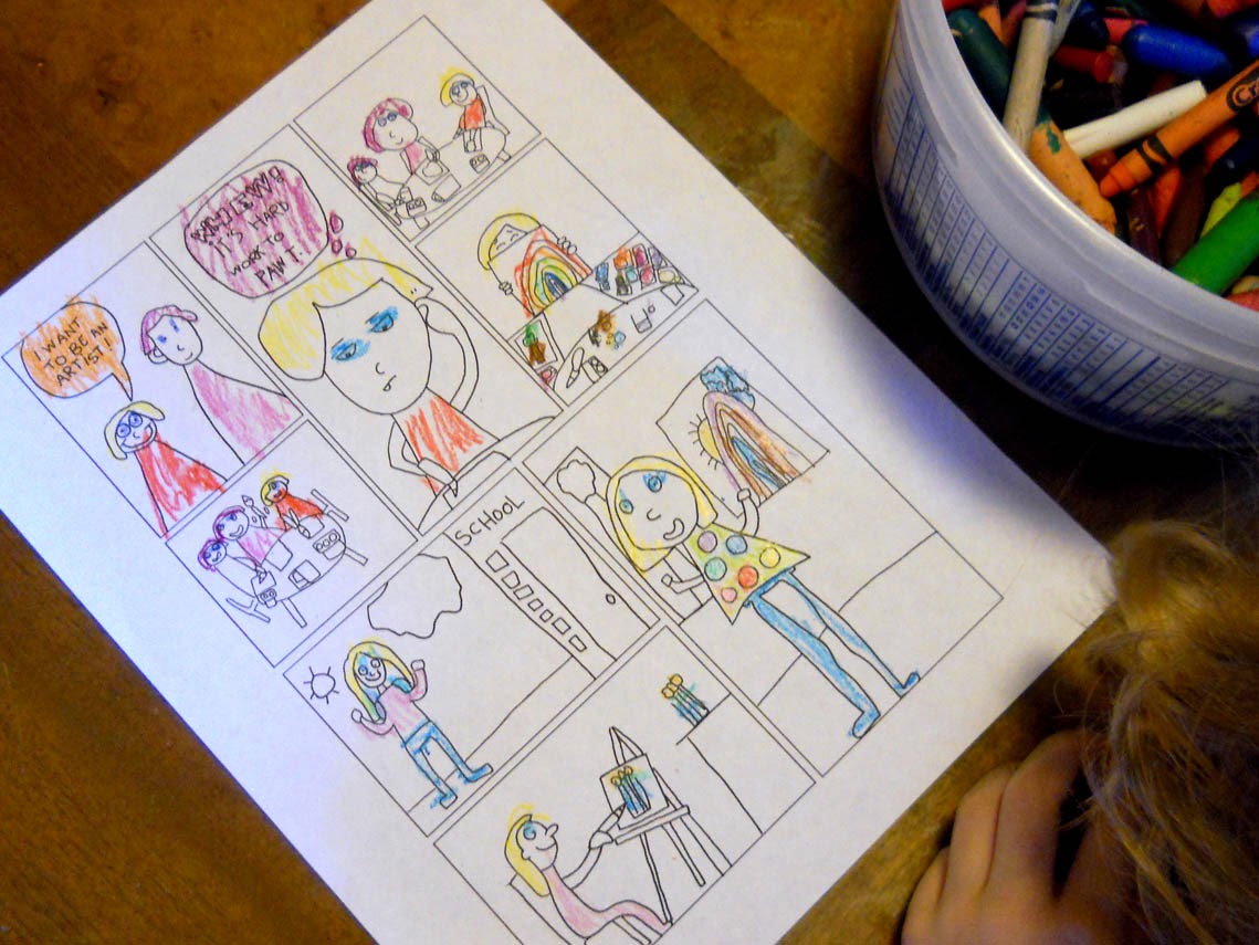 we wilsons: Art Week! Thursday: Storytelling and Comic Books