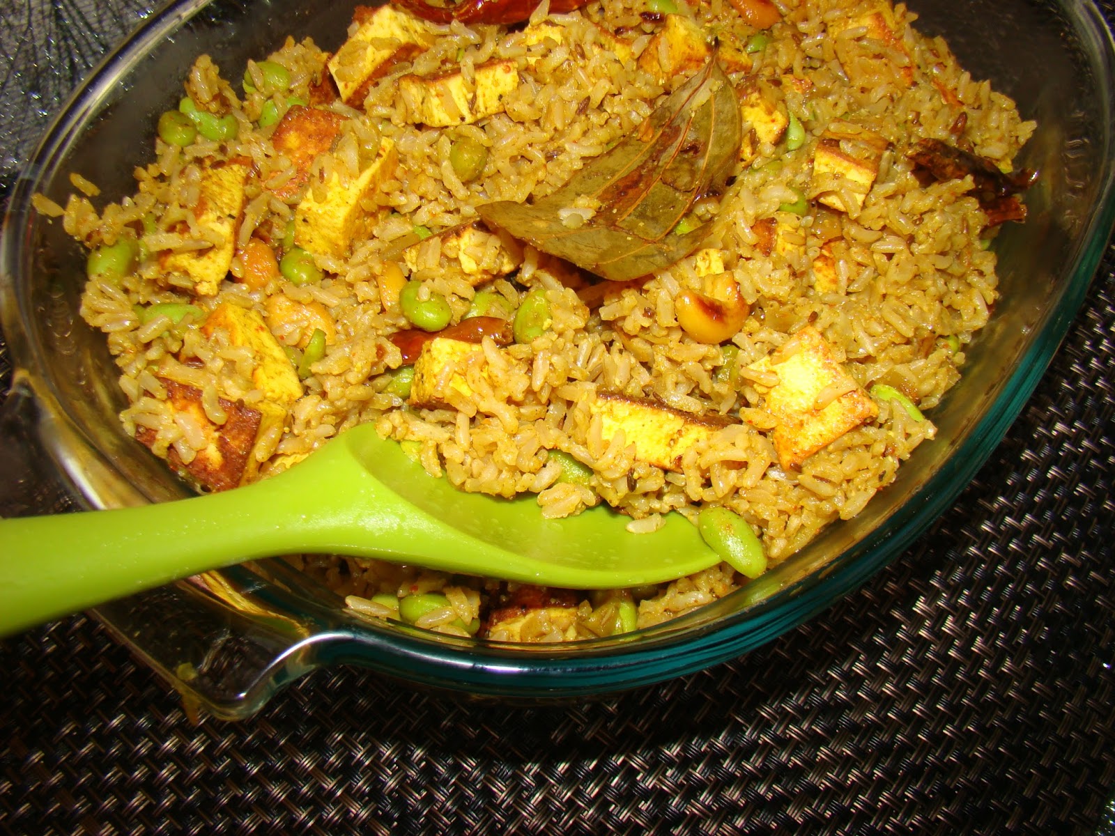 My Favorite Recipes Collection: Brown Rice Biryani with Edamame and Paneer