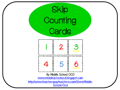 Flash Freebie - Skip Counting Cards for Intervention | Essentially ...