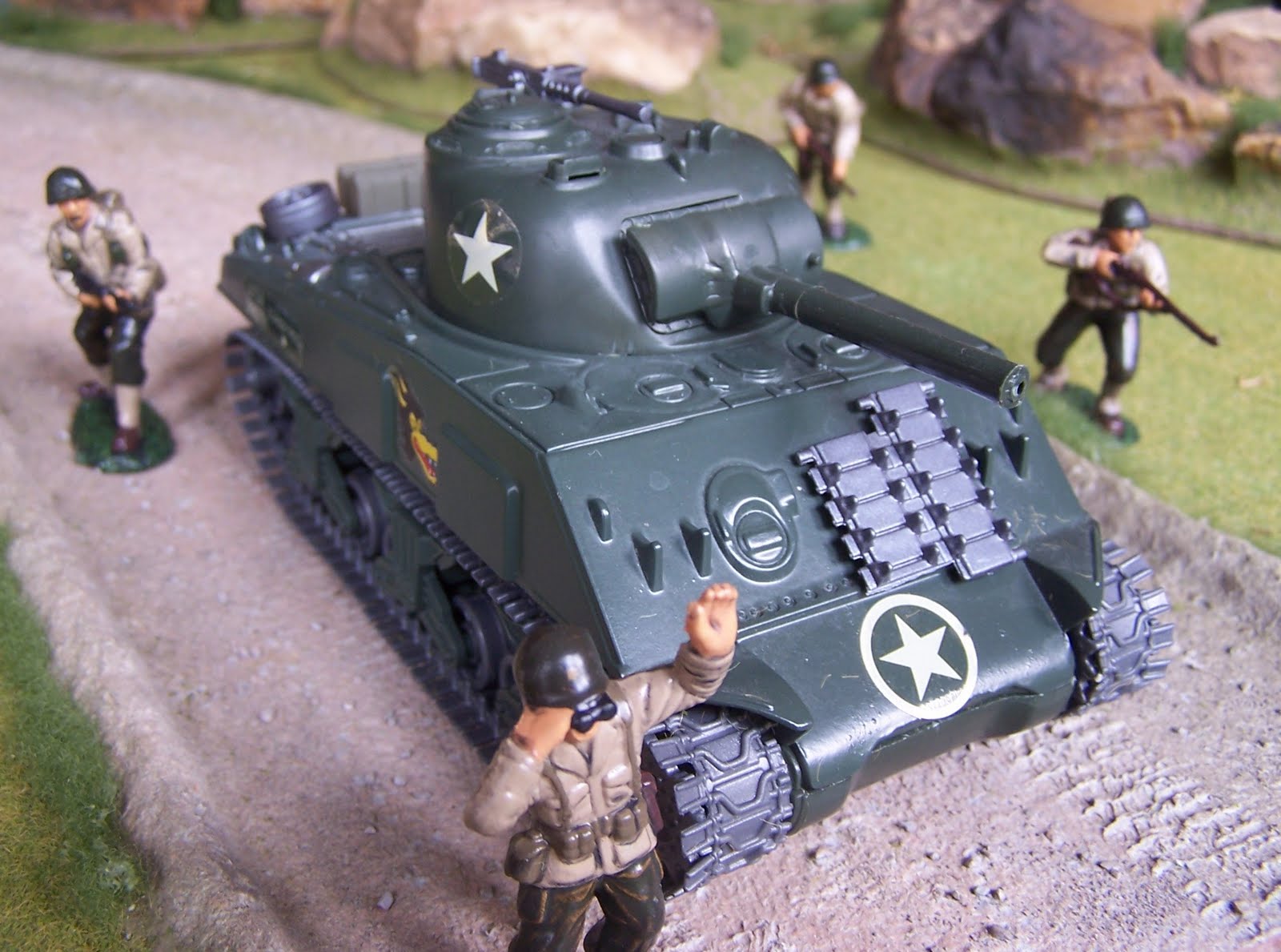 WWII Plastic Toy Soldiers: Sherman Tanks