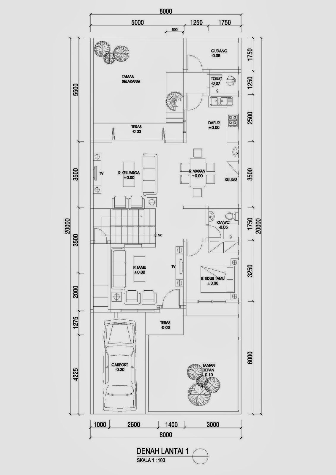 Indahnya Hidup Tanpa Instan: Denah minimalis