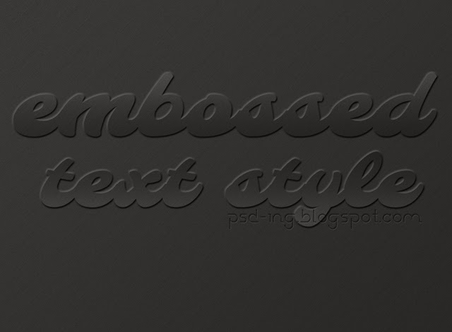 "Embossed text style" dengan Photoshop | BuatDemo