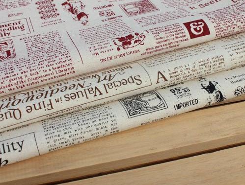 BEADing4sale: Fabric: English Newspaper Fabric