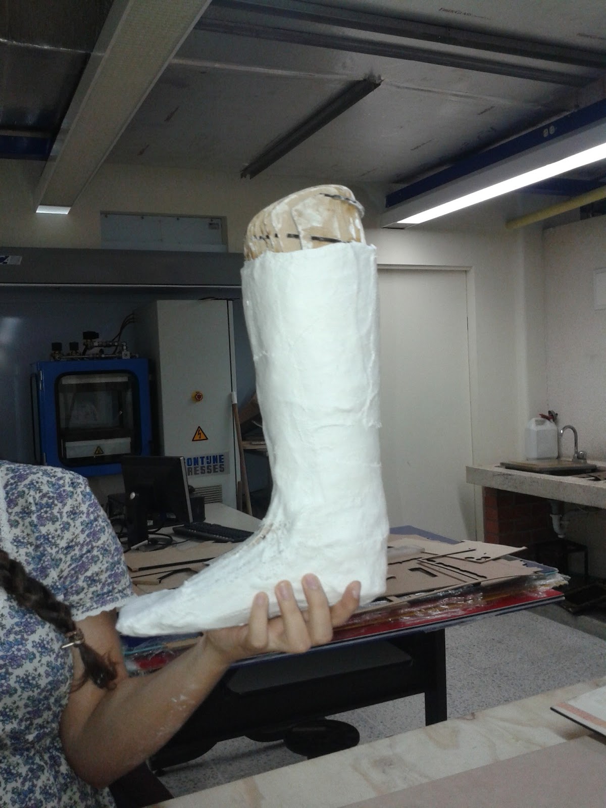 Diseño de Ortesis para pie caído: MOLDE EN YESO