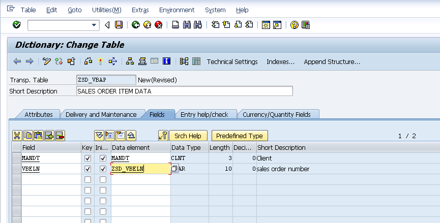 SAP TECH: Creating Transparent Transaction Table