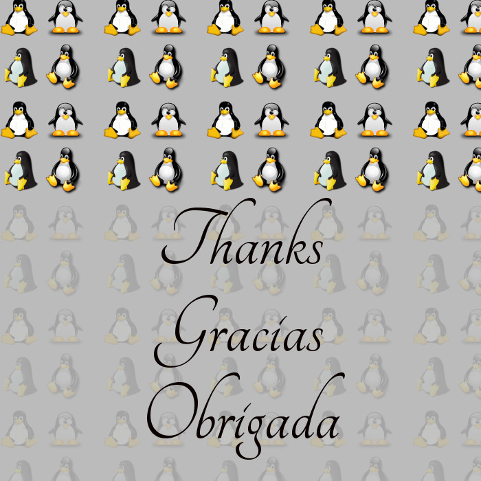 M. Michielin Alphabets: ALFABETO CINZA UBUNTU LINUX TUX, GRAY ALPHABET ...