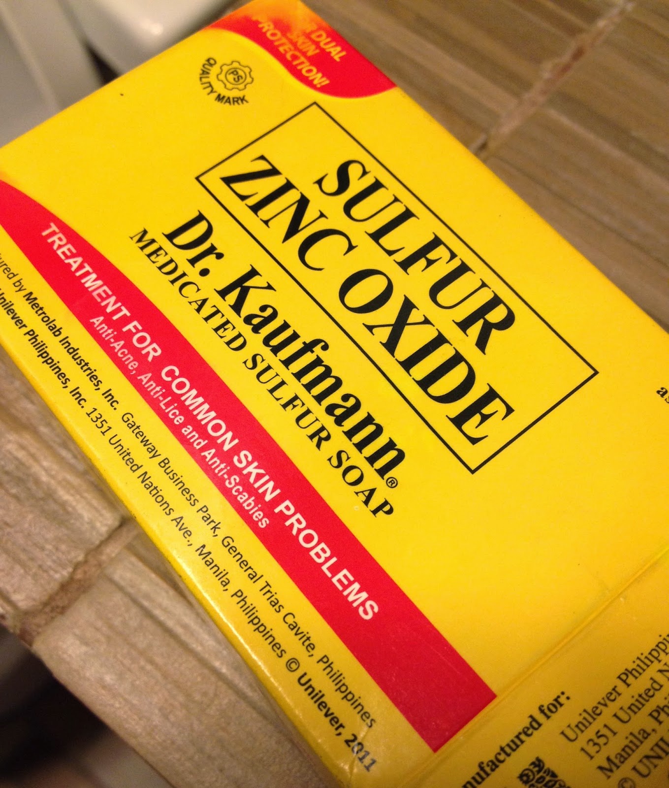 Silly Sloth: Dr. Kauffman Medicated Sulfur Soap