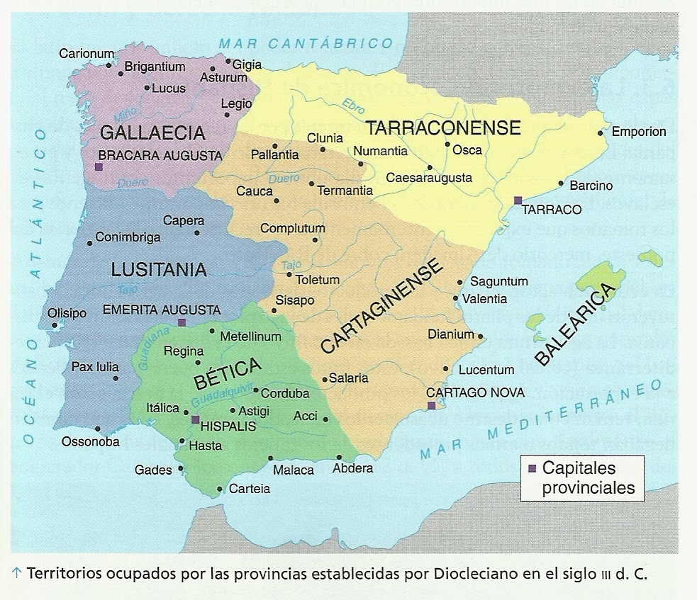 Clases de Ciencias Sociales: Mapas de Hispania