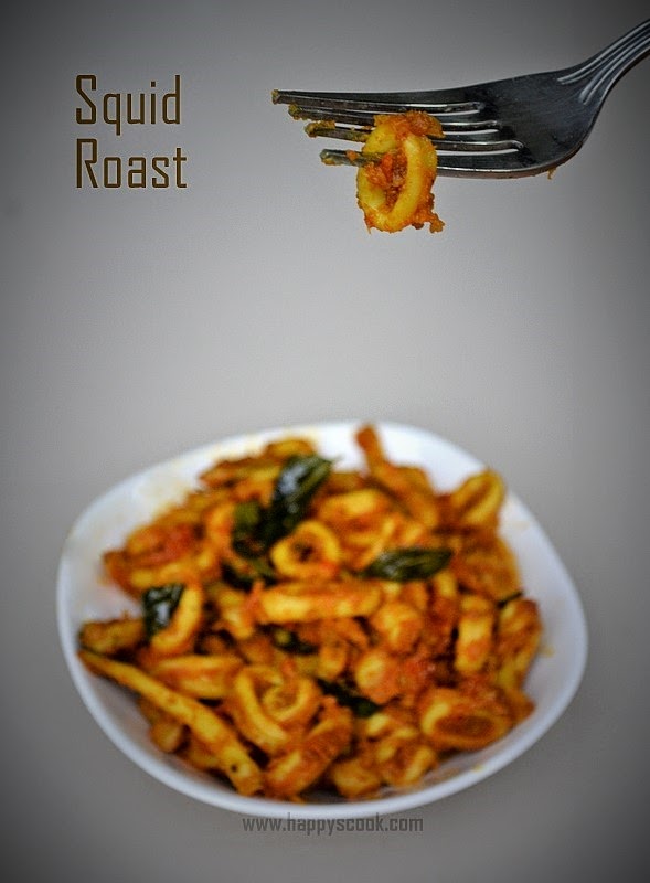 Squid Roast | Kerala Kanava Roast | (Calamari / Koonthal Roast) | Happy ...