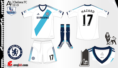 Kit Design, by eroj: 2012-13 Chelsea (Home, Away e Third)