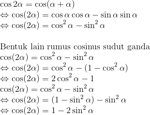 Materi Rumus Trigonometri SMA - Matematrick