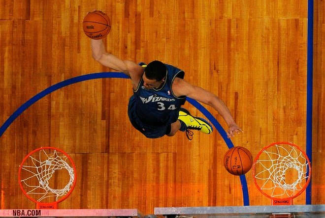 You Got Dunked On: 2011 NBA Slam Dunk Contest: JaVale McGee Double Rim Dunk