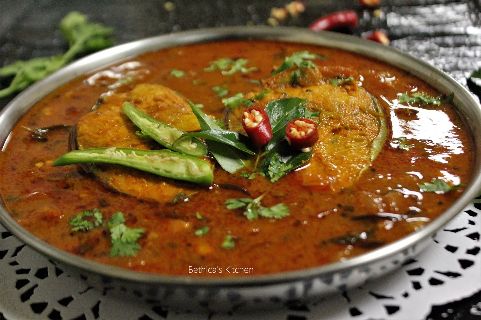 Bethica's Kitchen Flavours: Chepa Pulusu (Fish Curry - Andhra Style)