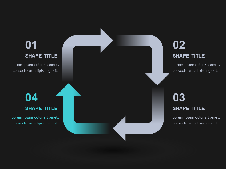 Quadrangle Circulation PowerPoint Templates - PowerPoint Free