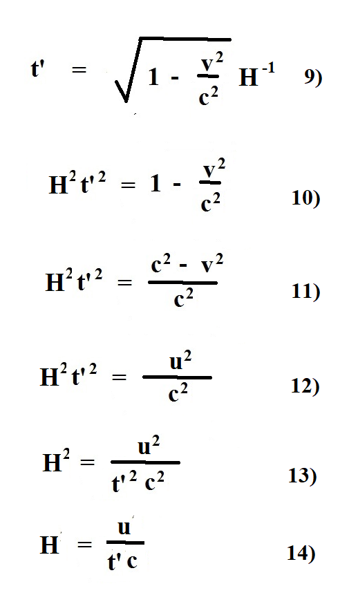 GM Jackson Physics and Mathematics: Deriving Hubble's Constant, Etc.