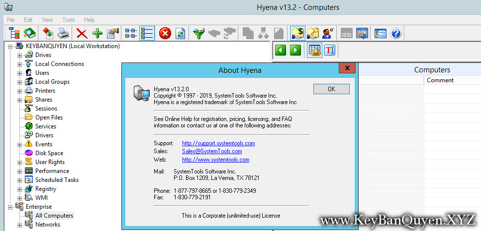 SystemTools Hyena 13.8.3 Full Key, Phần mềm quản lý chuyên sâu hệ thống ...